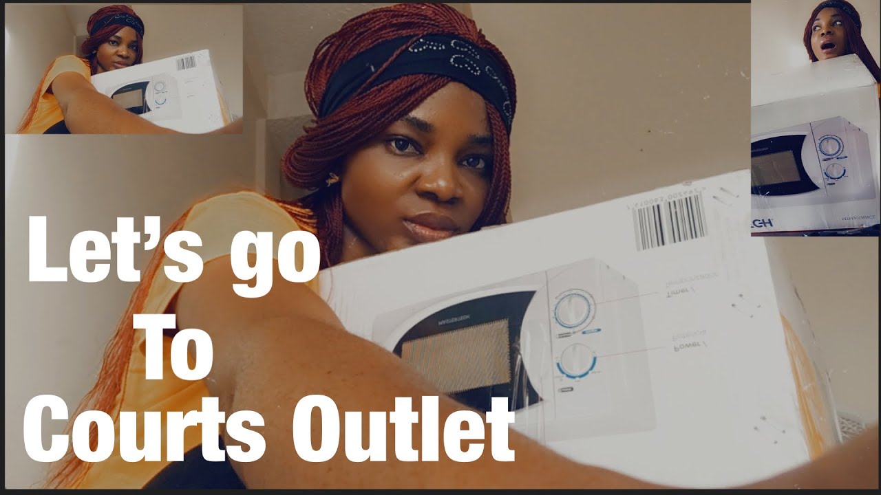 A Walk To Belize Courts Outlet // Unboxing Microwave - YouTube