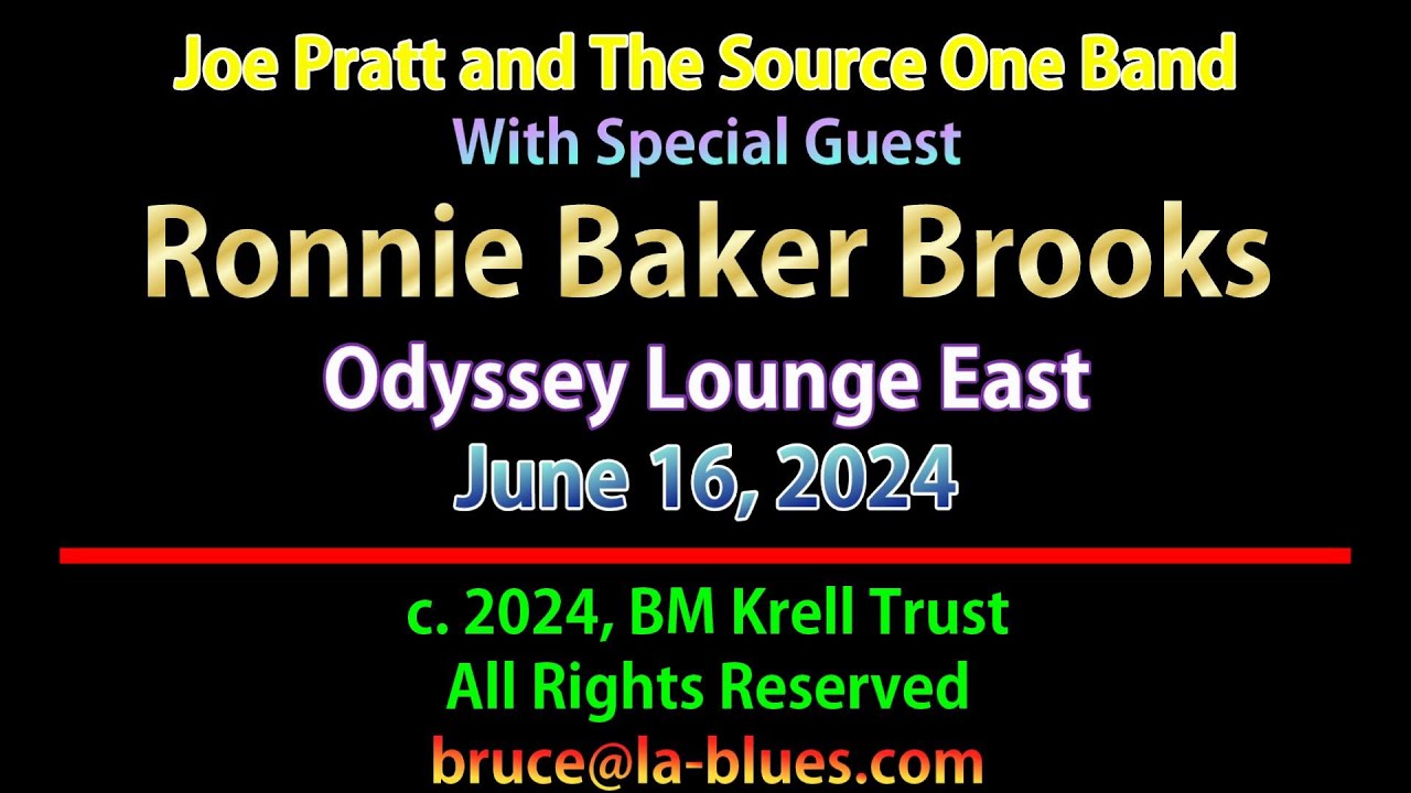 Special guest Ronnie Baker Brooks joins Joe Pratt and the Source One ...