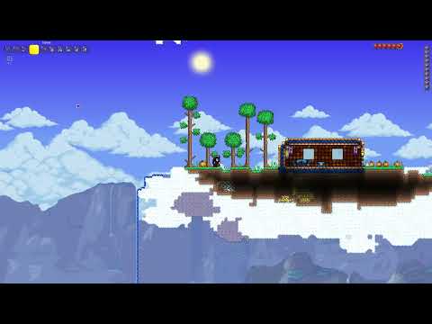 Finishing the path to hell and fighting some imps Terraria MasterMode ...