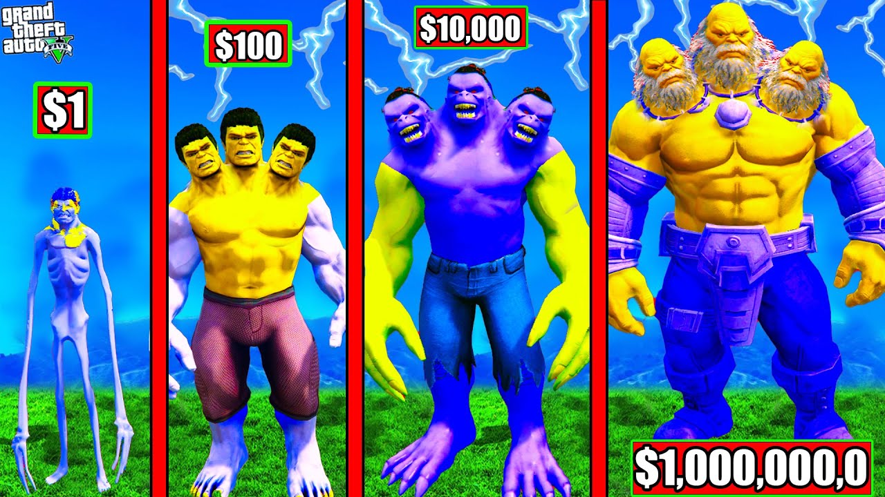 Franklin Purchasing $1 BLUE & GOLDEN HULK to $1,000,000,000 in GTA 5 ...