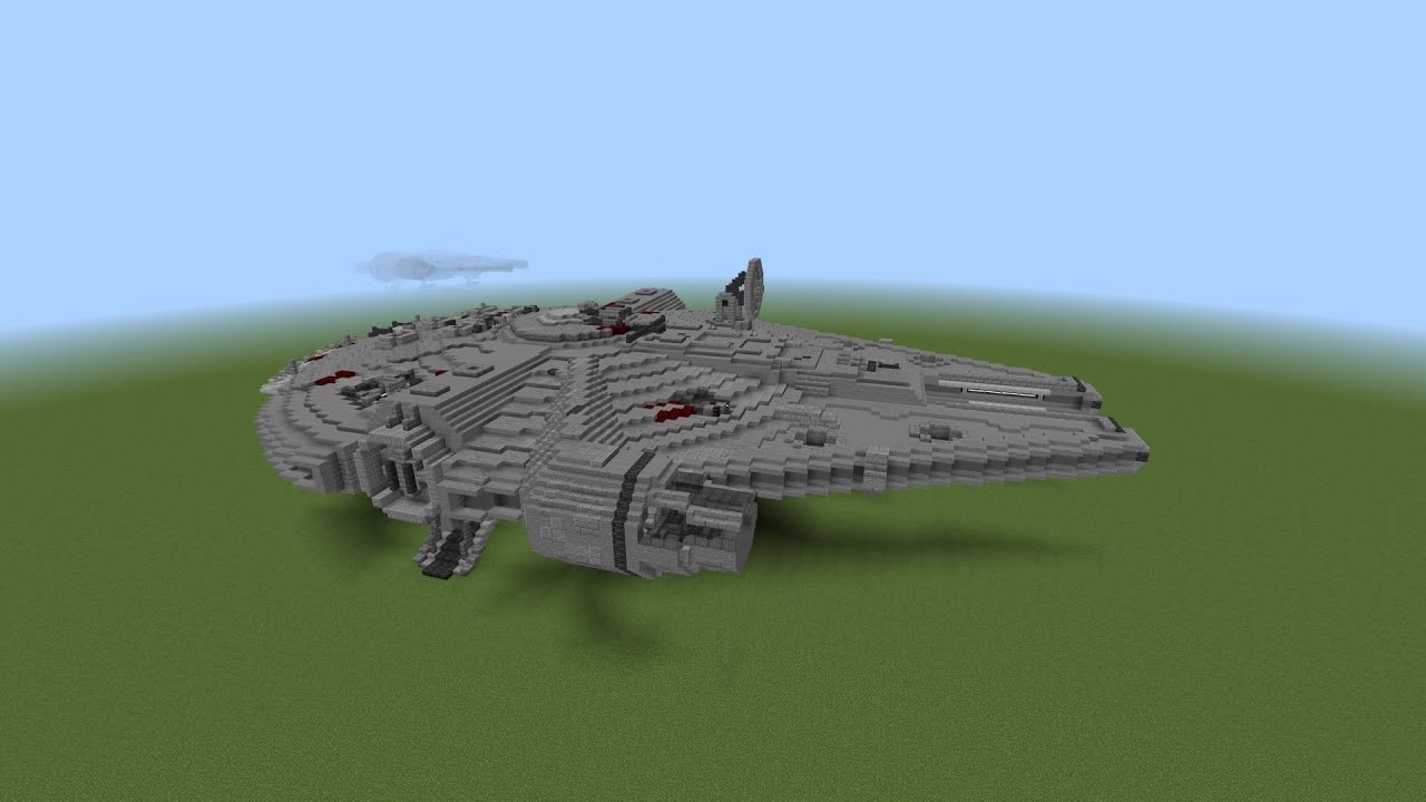 Star Wars Minecraft Millennium Falcon and Star Wars Museum - YouTube