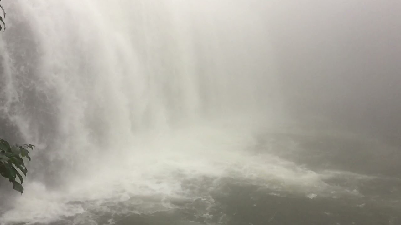 Krang Suri Waterfall - meghalaya - monsoon - full flow - slow motion ...