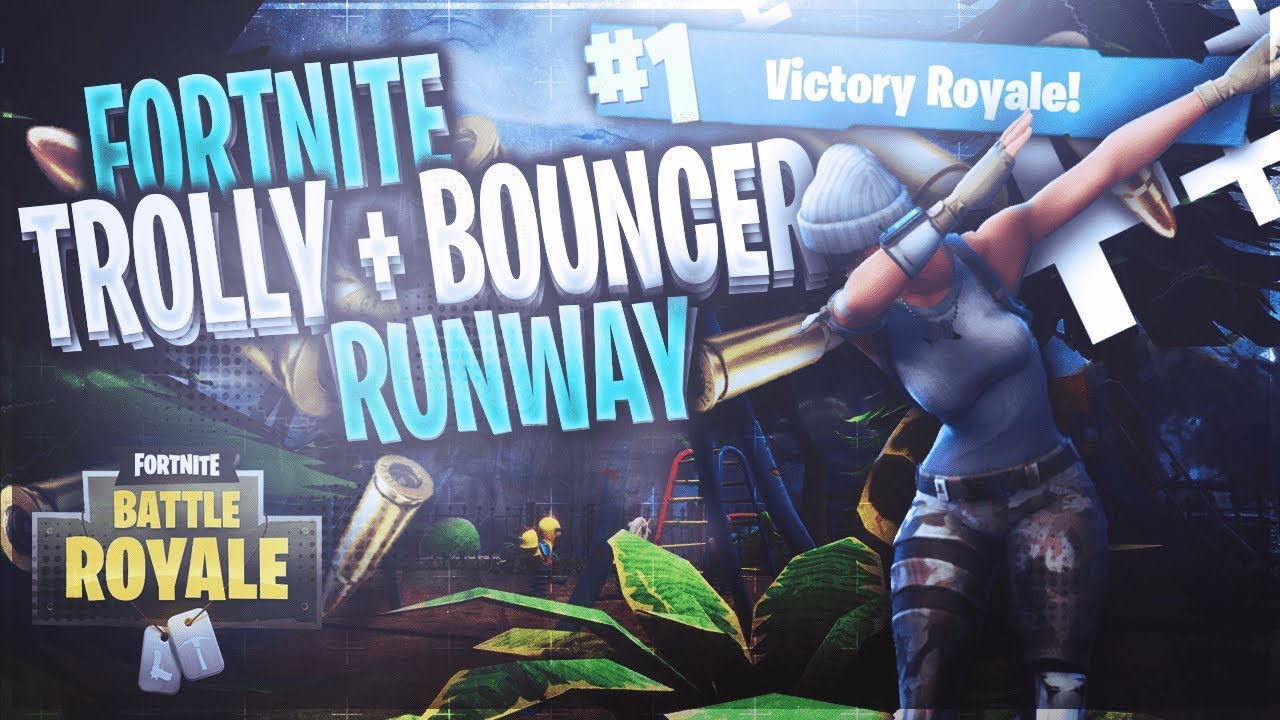 Fortnite Shopping Trolley + Bouncers Runway - YouTube