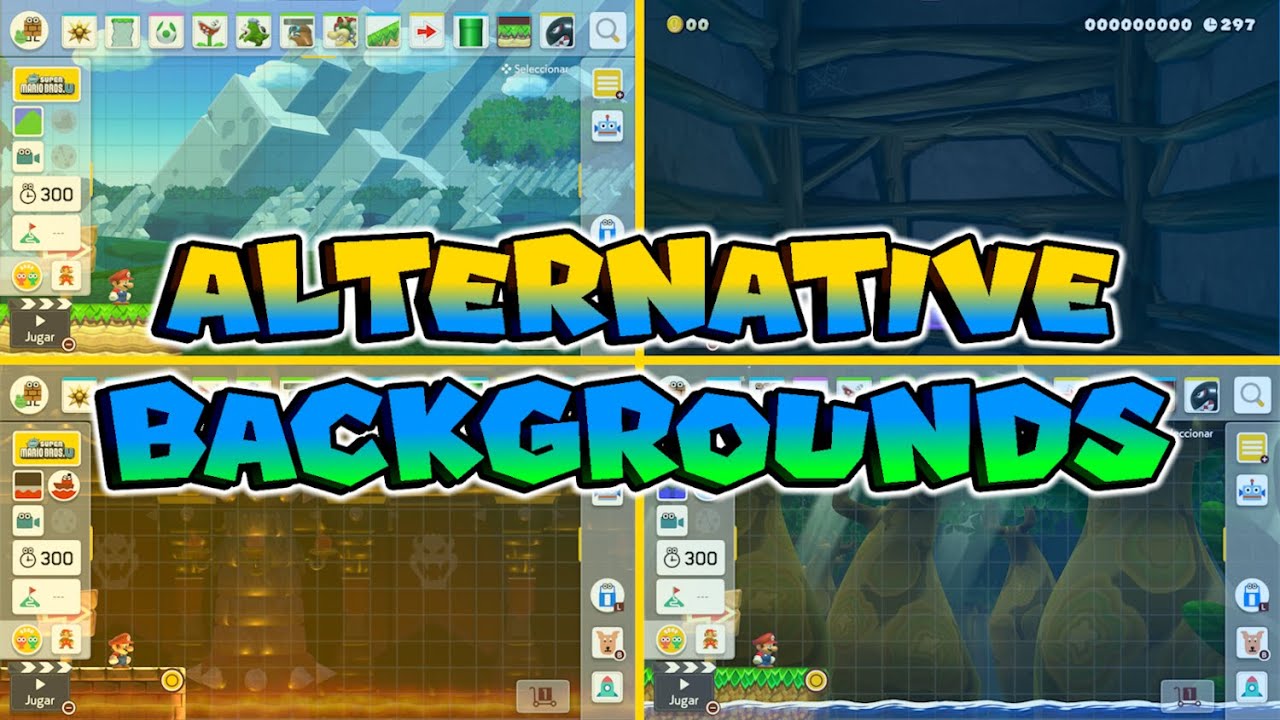 NSMBU Alternative Backgrounds in Super Mario Maker 2! - YouTube