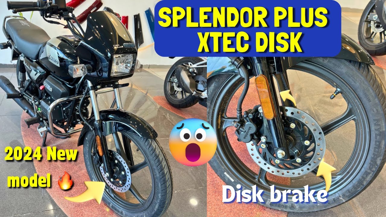 Splendor plus Xtec Disk 🔥 New model 2024 🤩 hero splendor plus disk ...