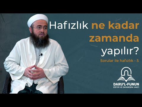 Sorular ile hafızlık 5. bölüm | Hafızlık ne kadar zamanda yapılır?