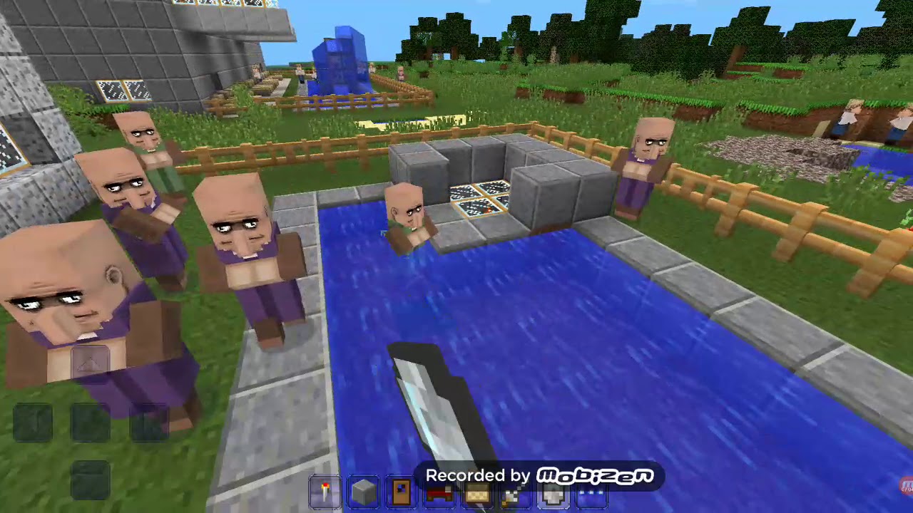 Gaming minecraft green and purple villager mansion Part 8 - YouTube