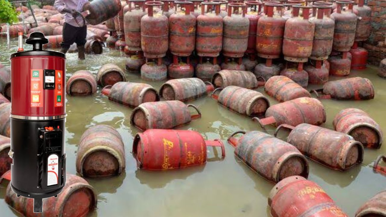 Local Engineer Scrap Cylinder Converted into Electric Geyser in ...