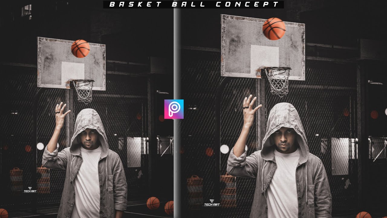 Basket Ball Concept Photo Editing Tutorial - PicsArt Realistic High ...