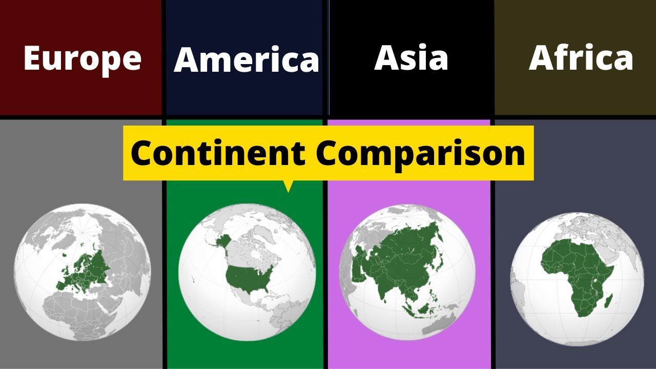 America vs Europe vs Asia vs Africa | Continent Comparison | Europe vs ...