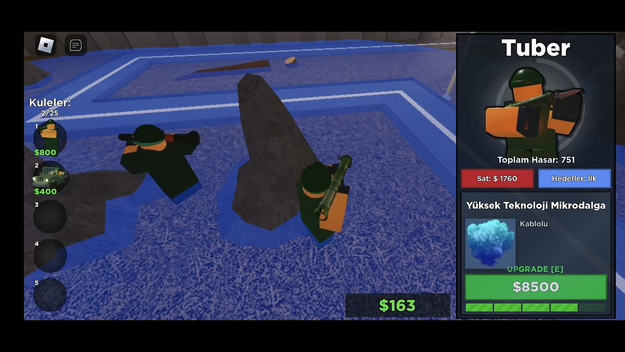 Tuber'ı deniyoruz🚀 Roblox#towerbattles (Türkçe) - YouTube