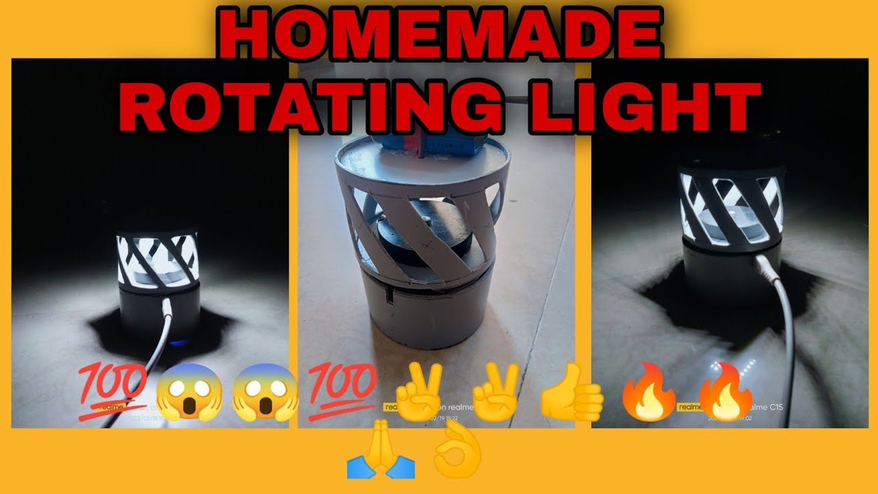 How to make rotating lamp - How to make starry night lamp - YouTube