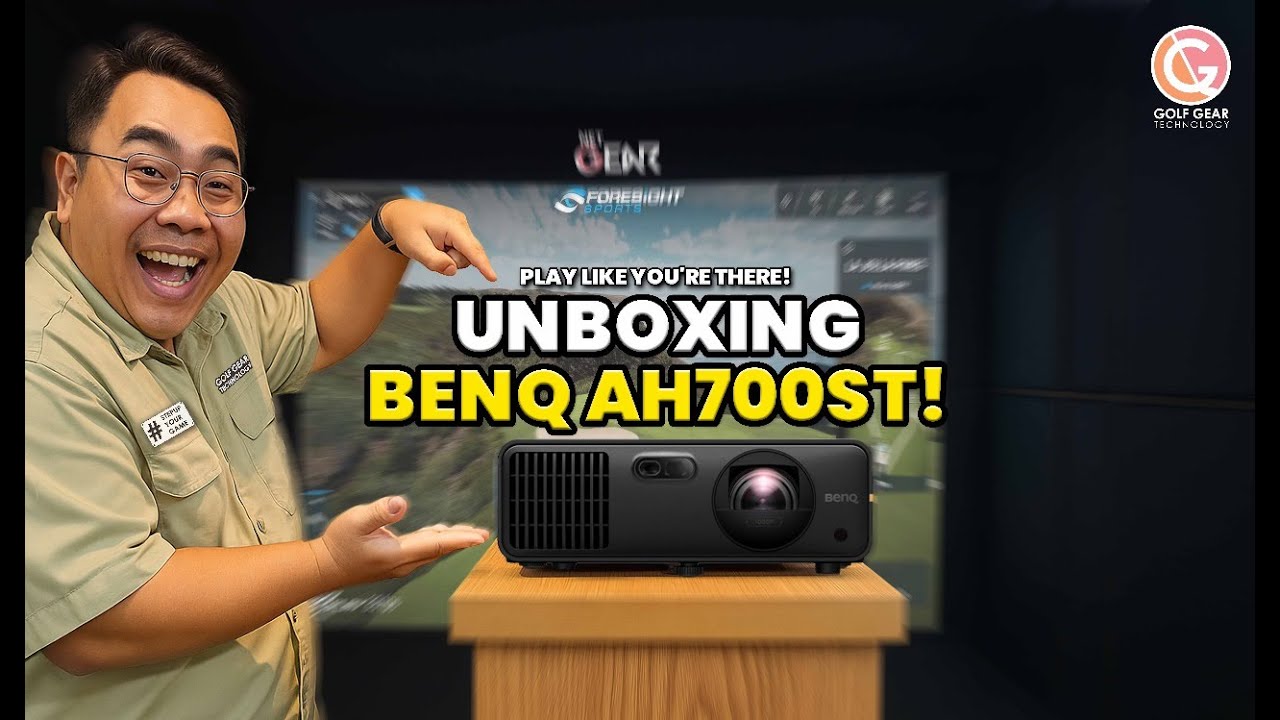 BenQ AK700ST – The First Screen Fit Golf Projector! - YouTube
