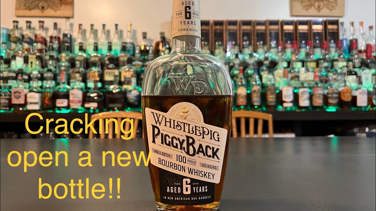 Whistle Pig Piggy Back Bourbon Whiskey/ Uncorking - YouTube