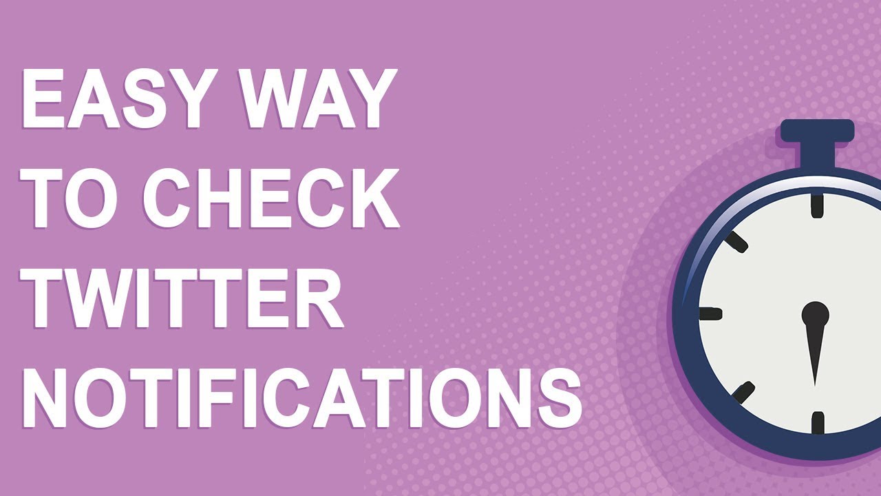 Easy way to check Twitter notifications - YouTube