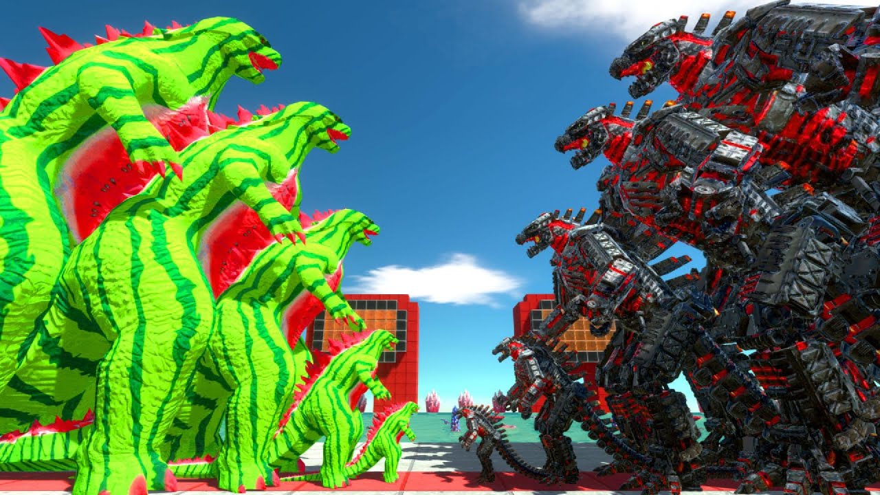 EVOLUTION of Frostbite GODZILLA 2014 Watermelon Size Comparison VS ...