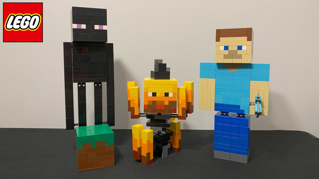 I Built GIANT Minecraft Mobs out of Lego - YouTube