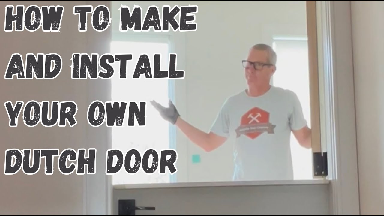 How to make and install your own Dutch Door - YouTube
