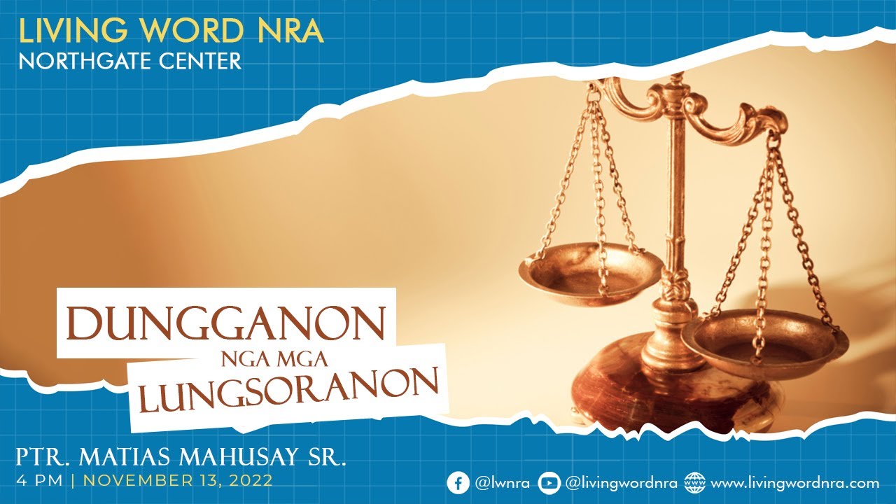 Dungganon Nga Mga Lungsoranon | Ptr. Matt Mahusay Sr. - YouTube