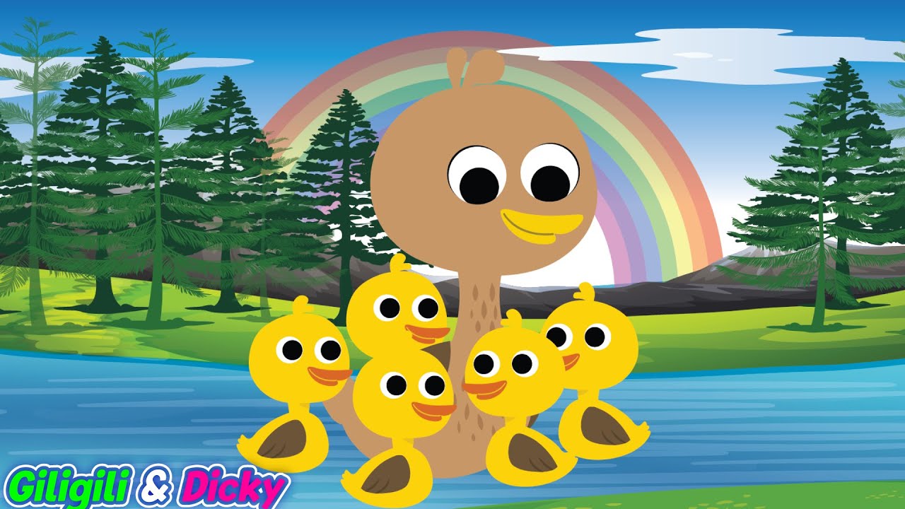 Five Little Ducks | Nursery Rhymes & Baby Songs | Giligili & Dicky # ...