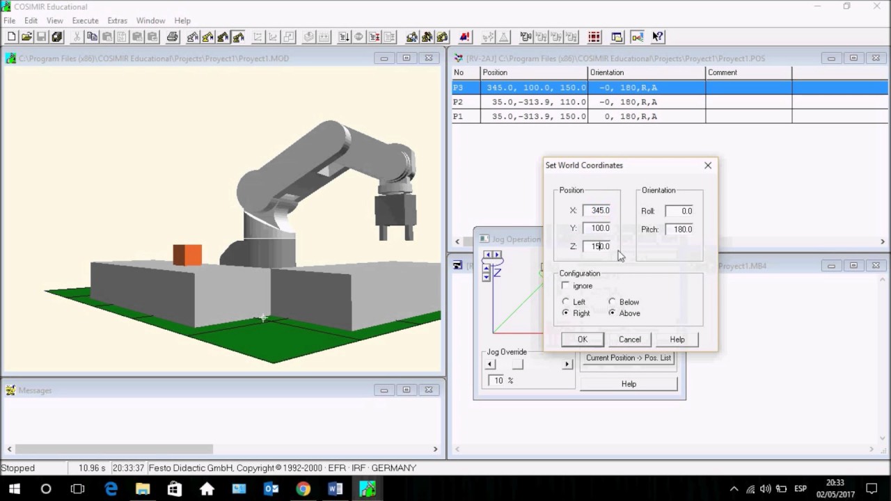 Simulador COSIMIR - YouTube