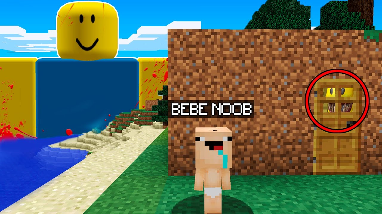 BEBÉ NOOB vs ROBLOX NOOB en Minecraft 😱¿Quien es mejor? ROBLOX vs ...