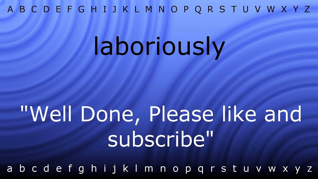 How to say 'laboriously' with Zira.mp4 - YouTube
