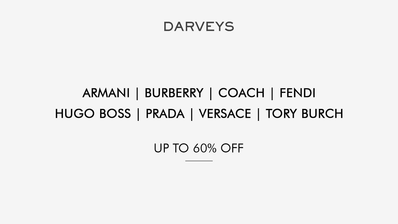 Shop 120+ Luxury Brands At Upto 60% Off With Darveys.com.100% Authentic ...