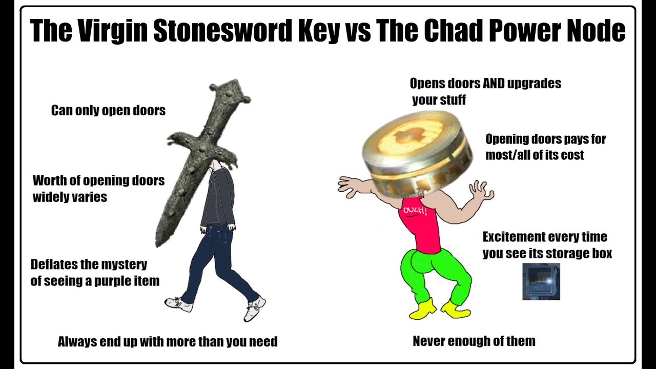 The Chad Power Node Vs The Virgin Stonesword Key - YouTube