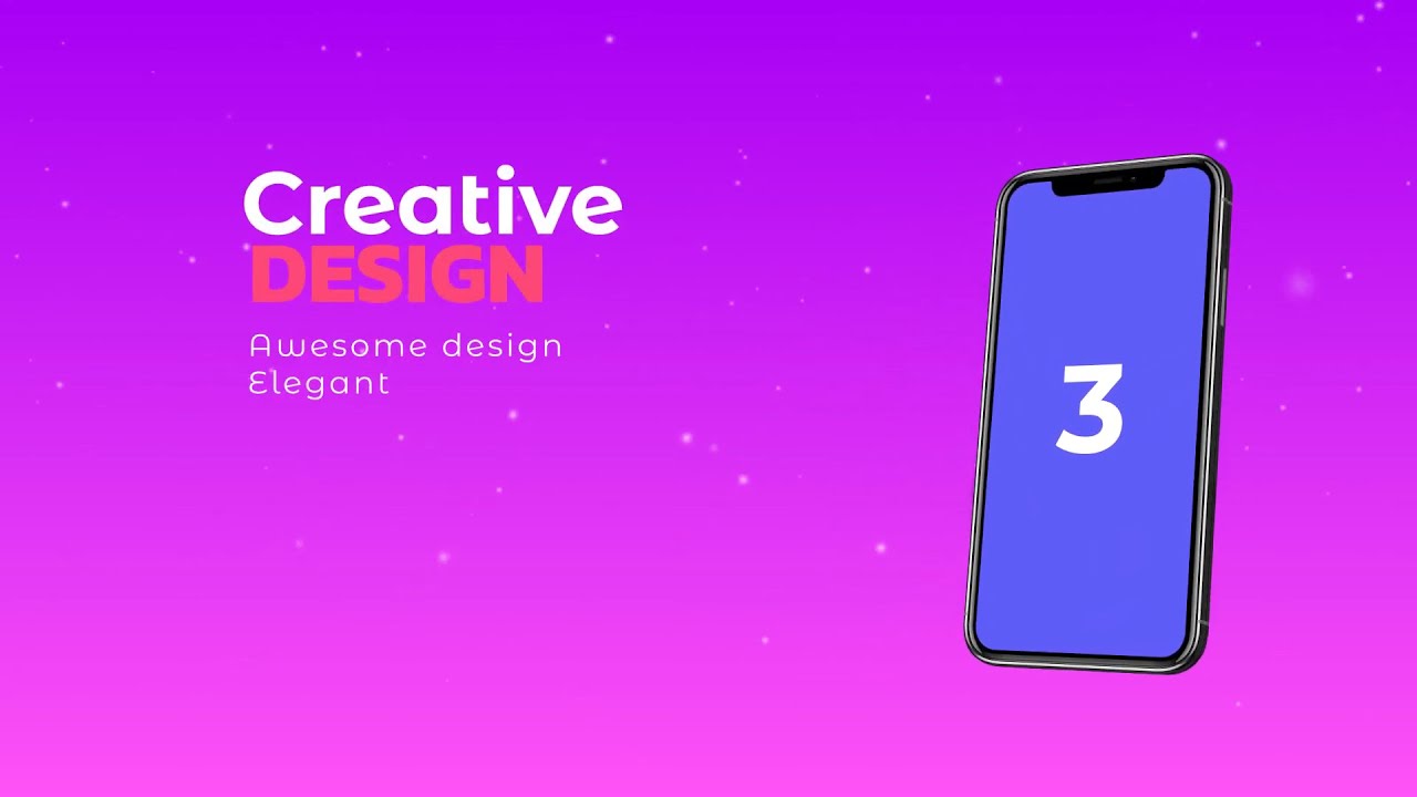 Free 3d free iPhone app promo video template for After Effect - YouTube