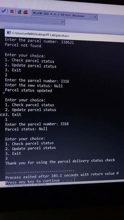 Parcel Status Ccoders Codelife Codingninja Coderstokyo Codemasters Codinglife Code