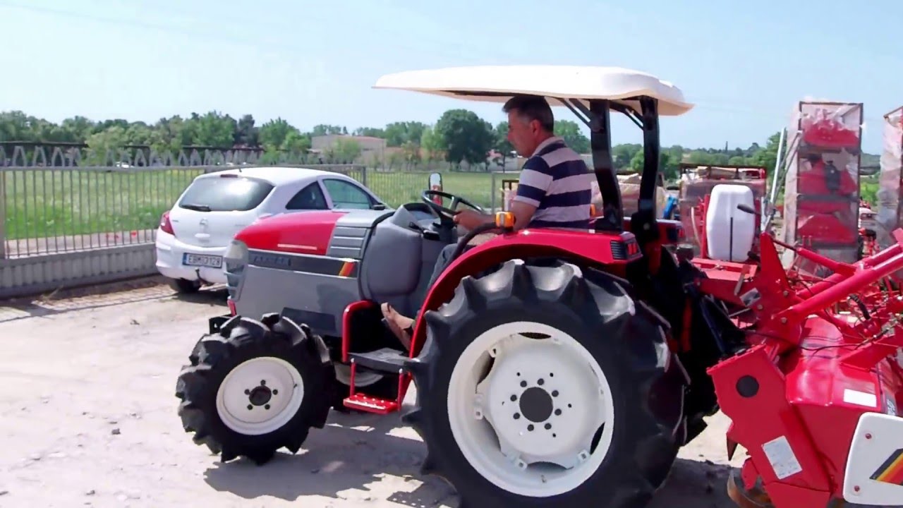 Τρακτερ YANMAR με Φρεζα - www.trakterakia.gr - YouTube