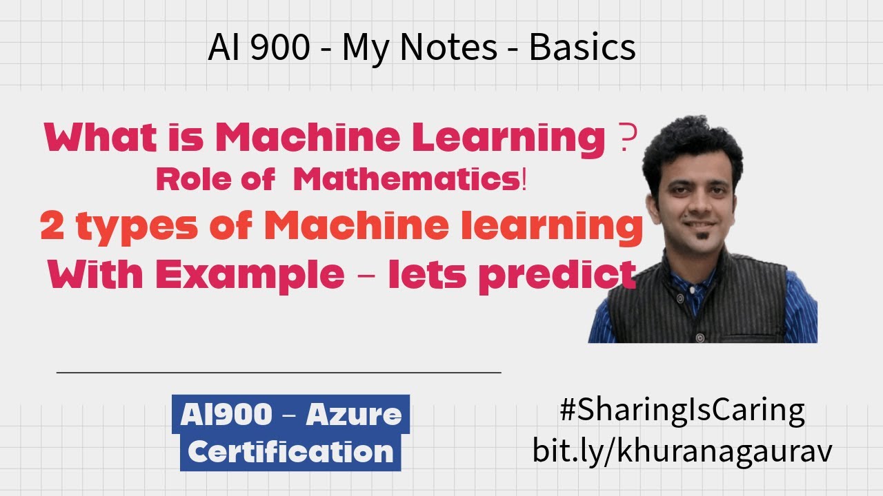 Machine Learning Basics | AI900 Notes | Types | Examples - YouTube