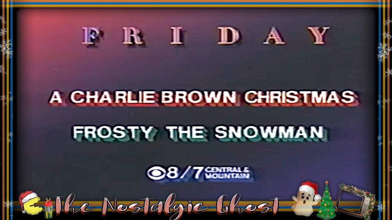 CBS A Charlie Brown Christmas and Frosty The Snowman Commercial - YouTube