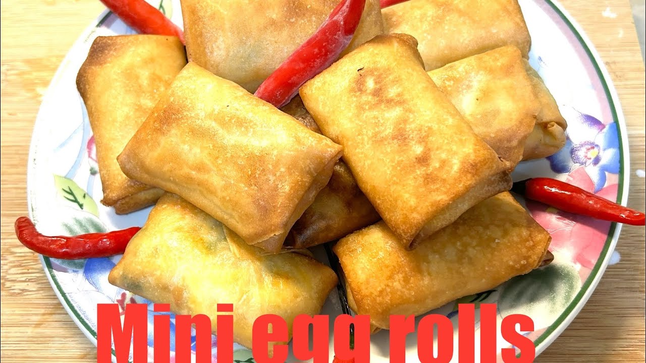 Mini Egg Rolls/Spring Rolls recipe 🥚🍳 - YouTube