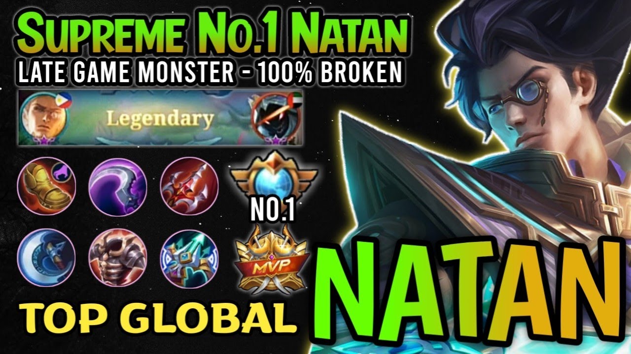 Supreme No.1 Natan!! Build Nathan Top Global 2022 | Nathan Best Build - Mobile Legends - YouTube