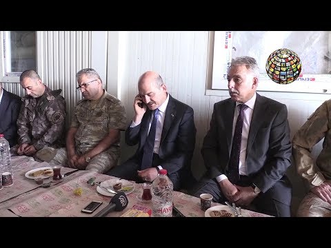 Süleyman Soylu'nun Erdoğan'a telefon tekmil verme anı