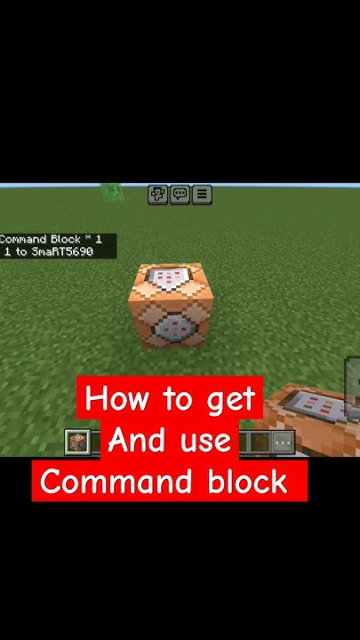 How to get and use command block #minecraft - YouTube
