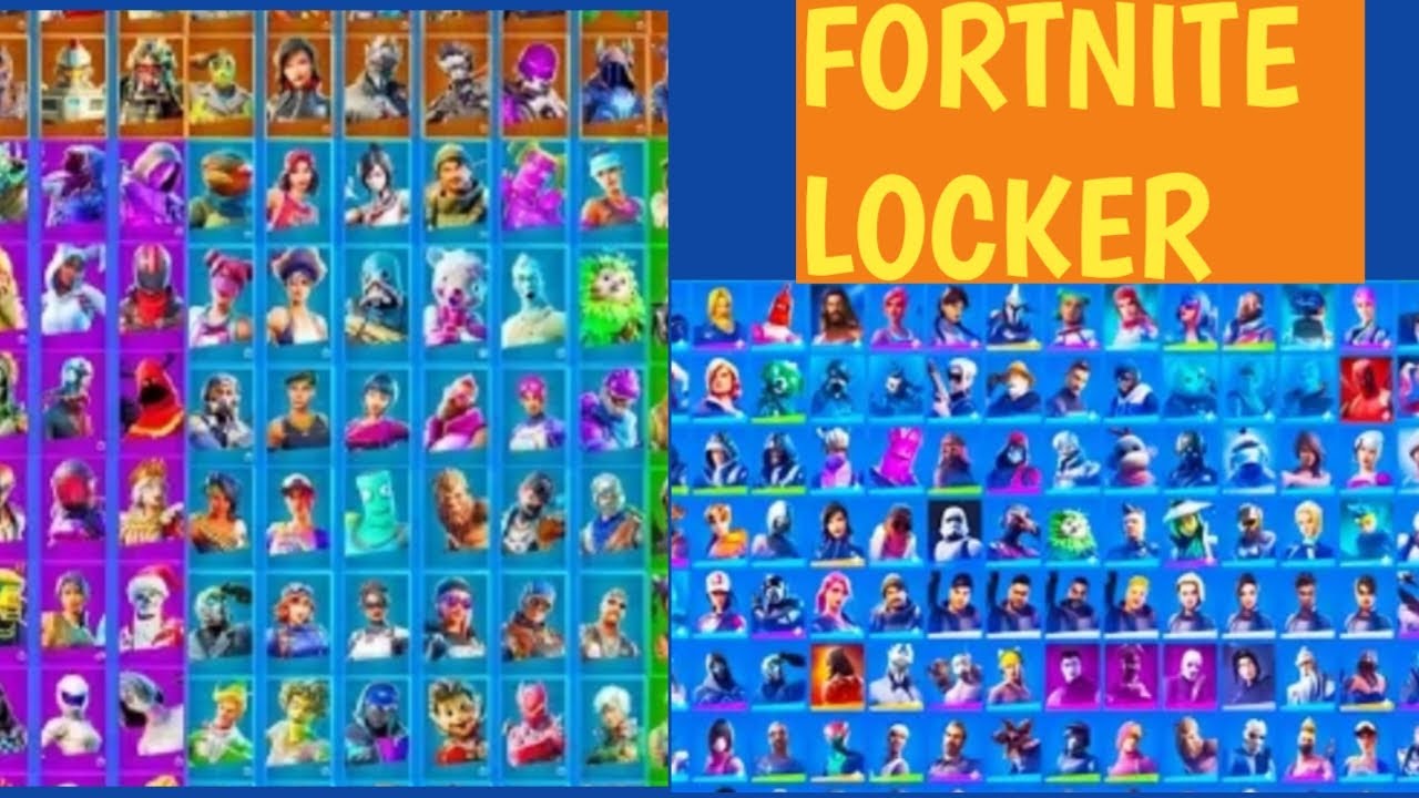 ALL MY SKINS IN FORTNITE/SHOWING MY LOCKER /LEGENDARY,RARE SKINS - YouTube