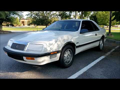 1987 Chrysler LeBaron Turbo Coupe Tour & Test Drive - YouTube
