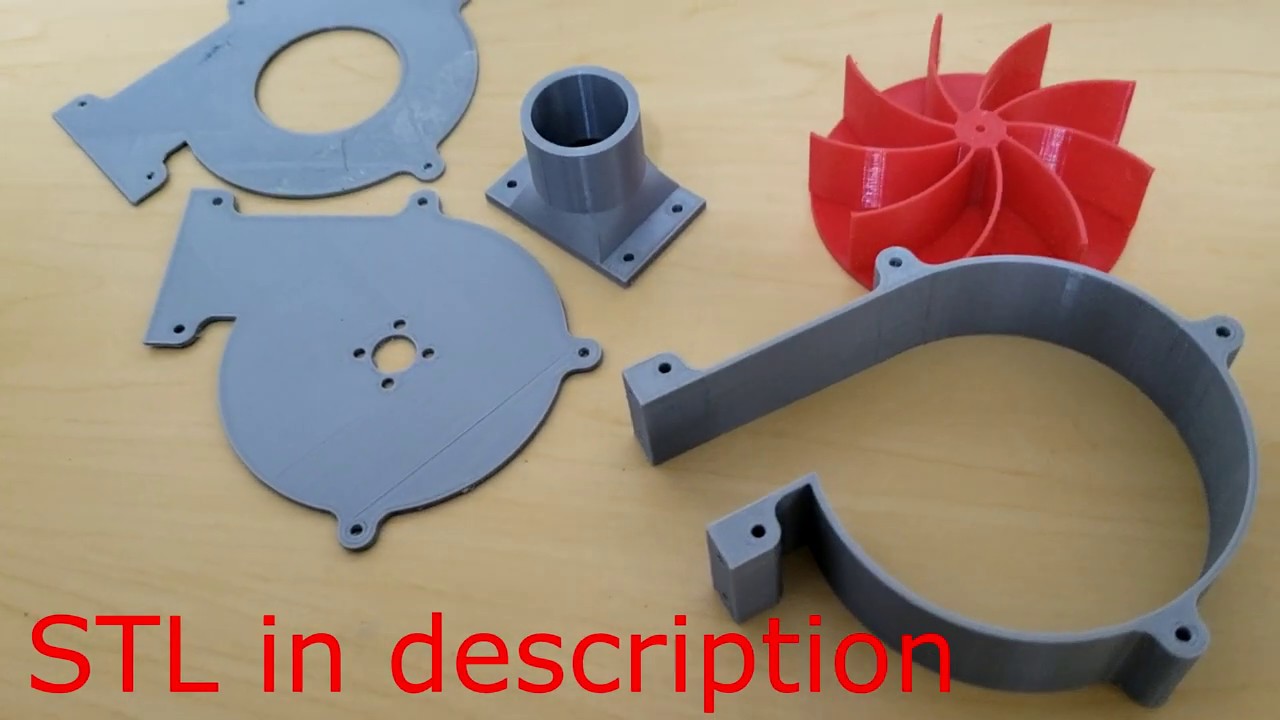 Print 3d Blower for Melting Aluminum. Centrifugal Fan (STL UPDATE ...