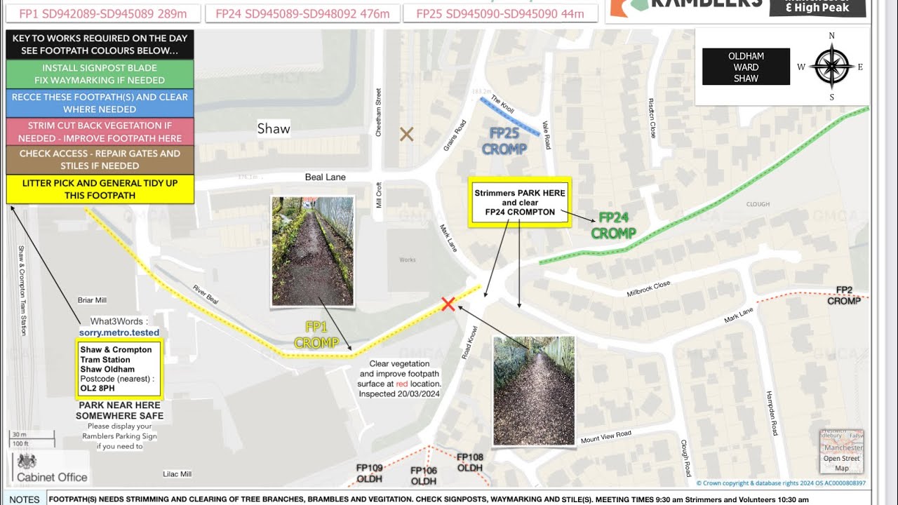 OLDHAM RAMBLERS 1ST FOOTPATH CLEARANCE 2024 - YouTube