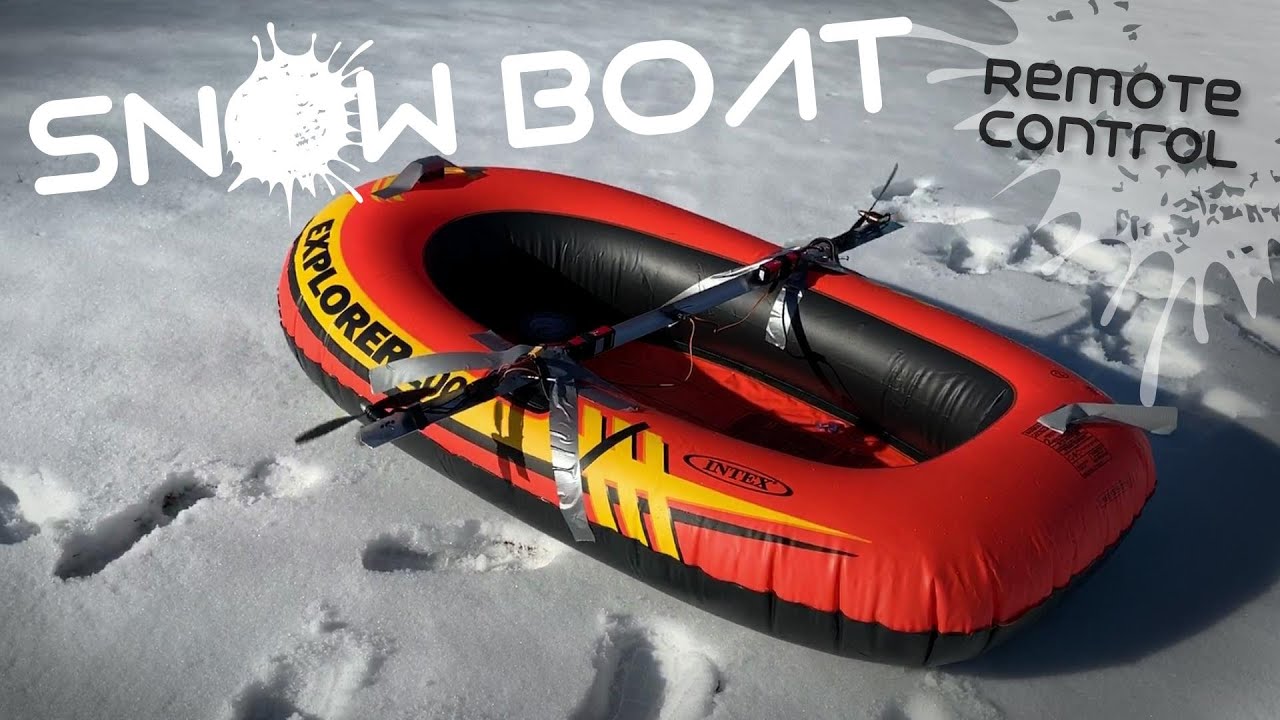 Snowboat - Remote Control Inflatable - YouTube