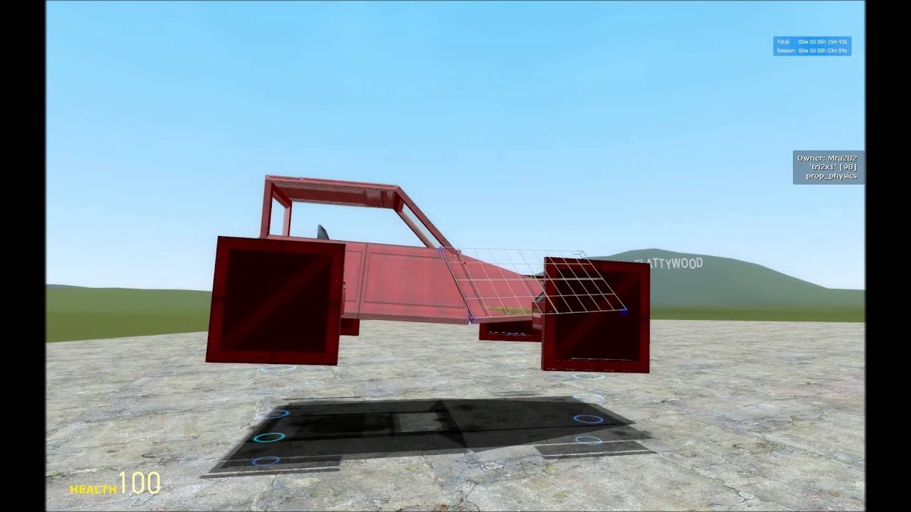 My Gmod hover car - YouTube