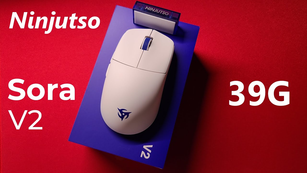 39g Mouse Without Any Hole!? | Ninjutso Sora V2 unboxing (Please turn ...