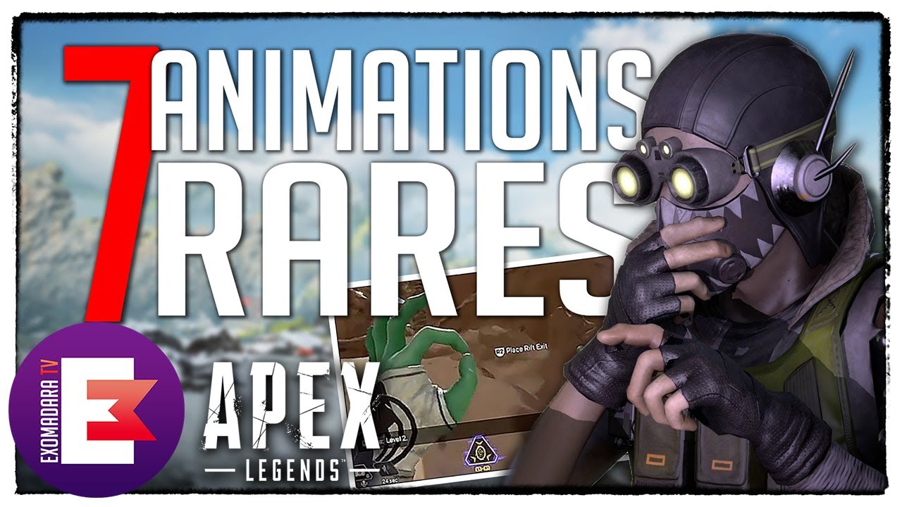 7 ANIMATIONS RARES DANS APEX LEGENDS - YouTube