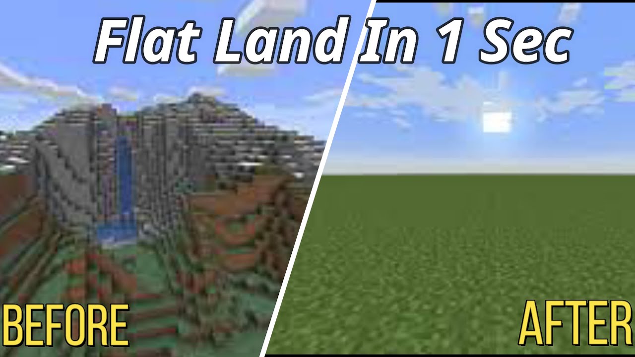 How To Flat Land In Minecraft 1 Second YouTube how-to-flat-land-in-minecraft-1-second-youtube