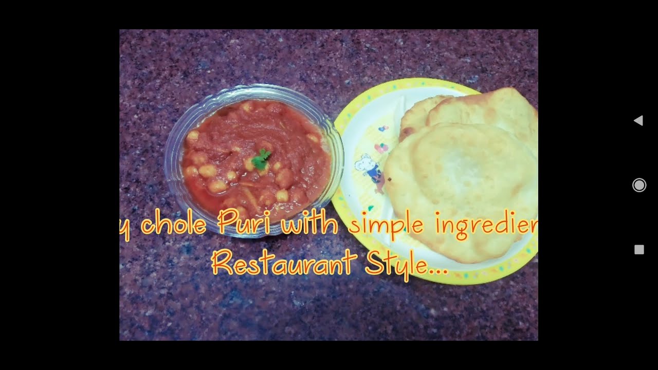 cholepuri | channabatura | cholepuri in Restaurant style| Mumbai,Delhi ...