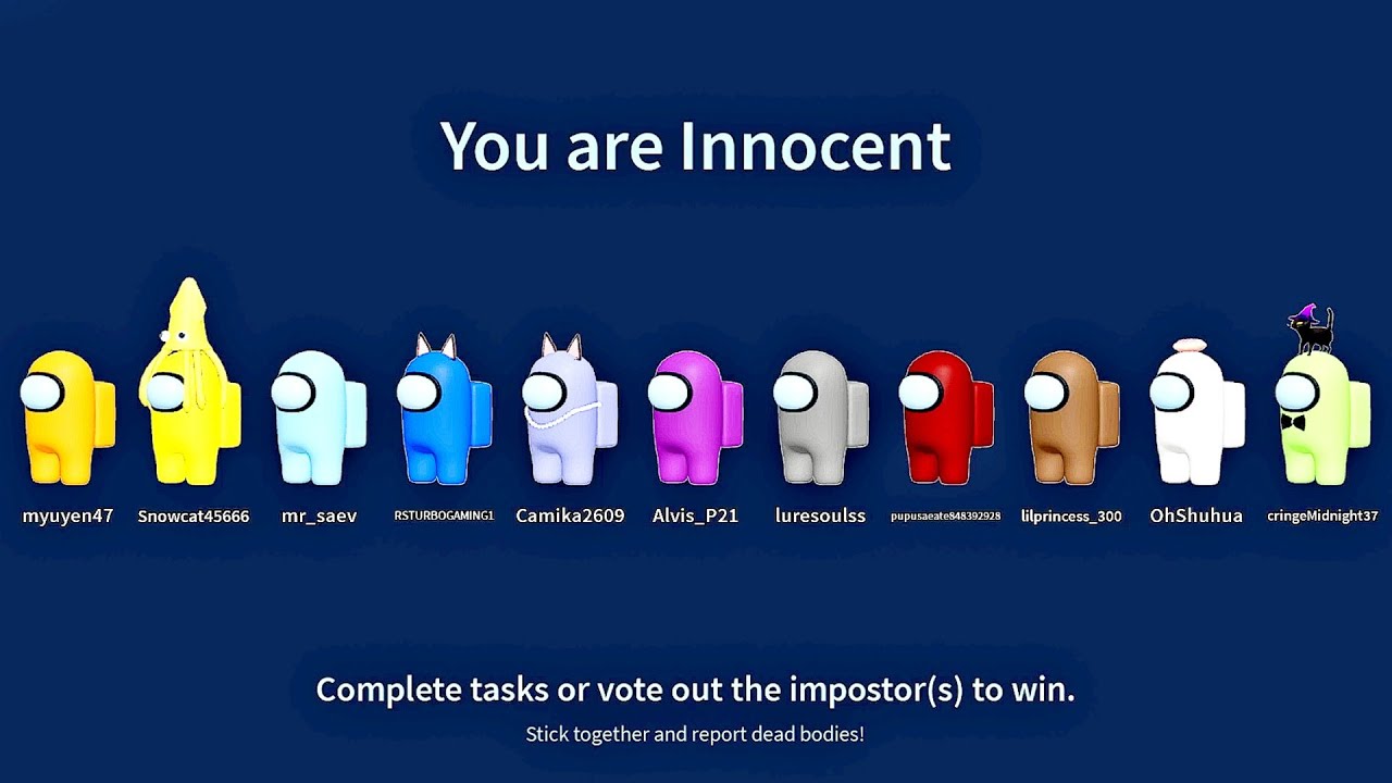 Among Us (Impostor) Gameplay - Playing as innocent (Roblox) - YouTube