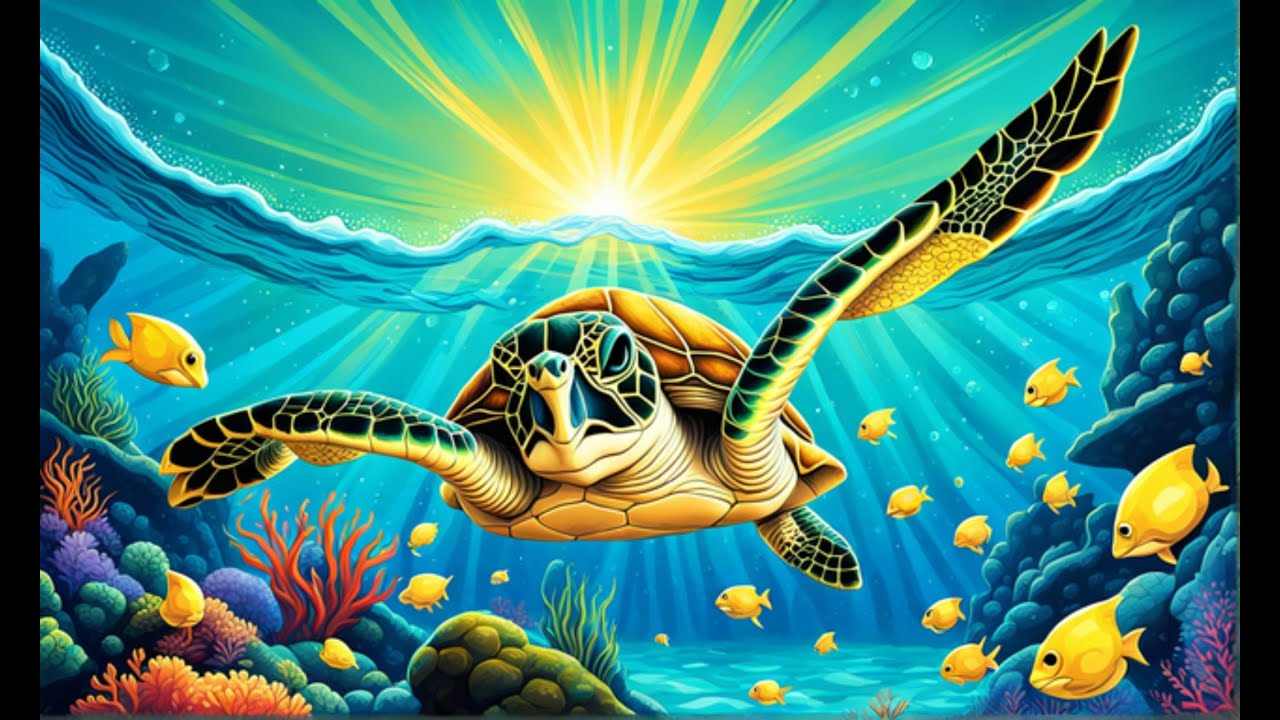 Sea Turtle Conservation, A Bedtime Story for Kids & Babies - YouTube